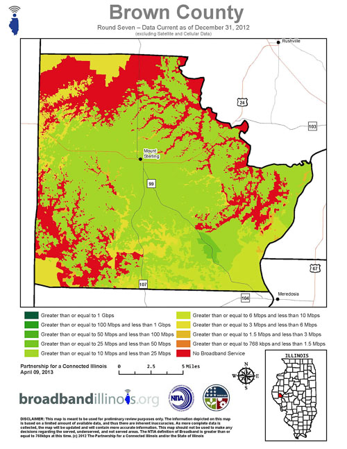 Brown County Maps — Broadband Illinois