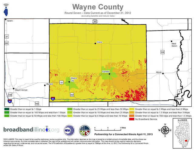 Wayne County Maps — Broadband Illinois